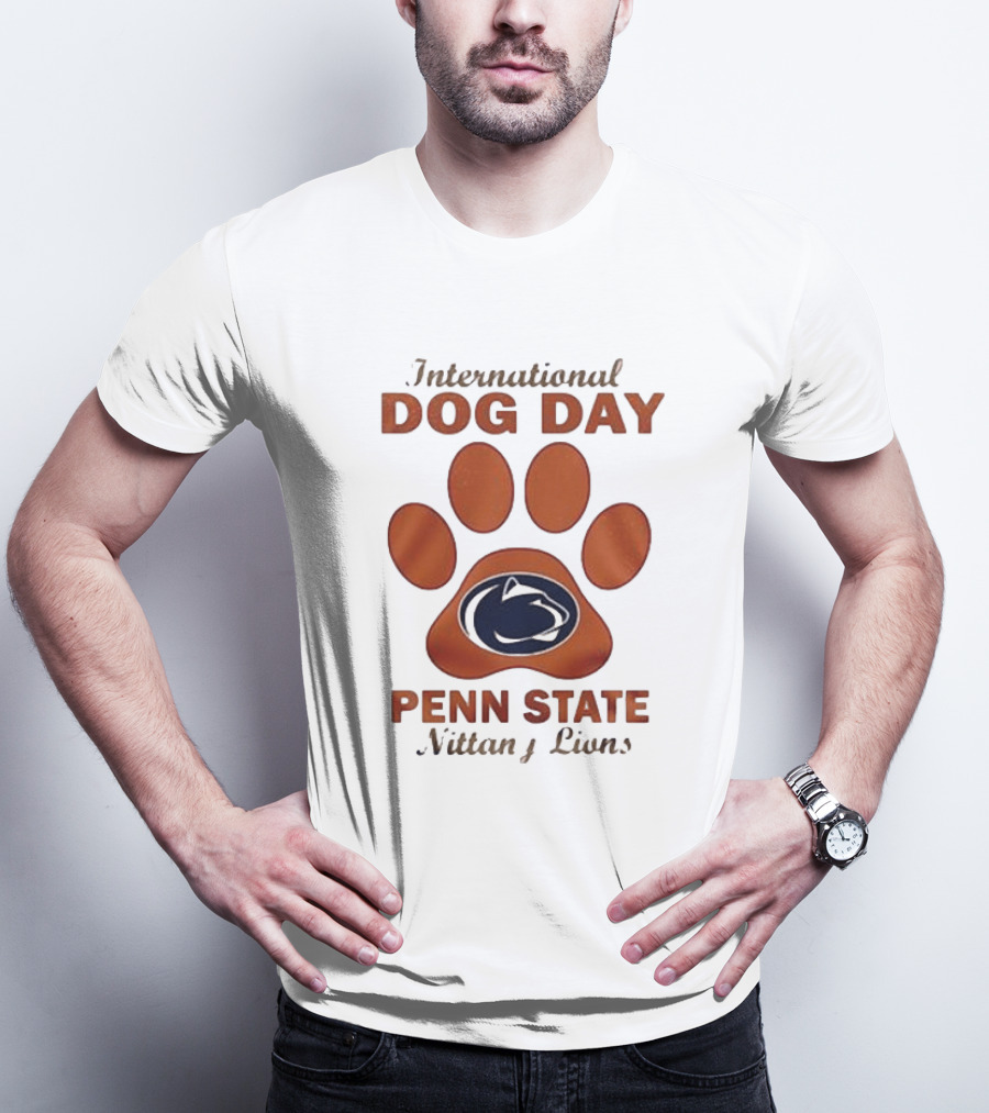 International Dog Day Paw Print Penn State Nittany Lions T-Shirt