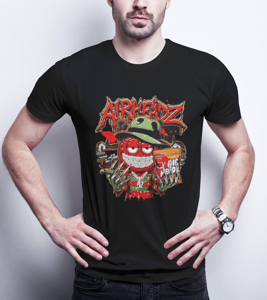 Airheadz Nightmare Street Freddy Krueger Candy Monster T-Shirt
