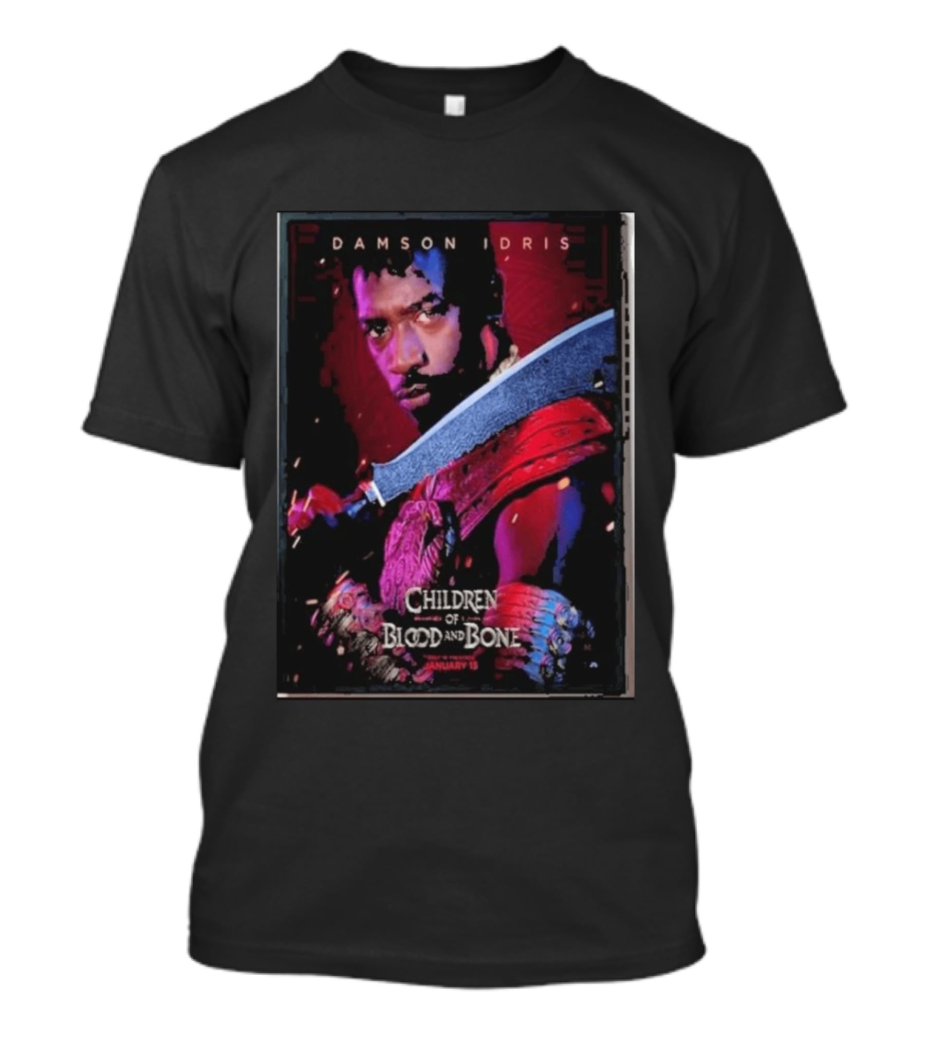DAMSON IDRIS Children Of Blood And Bone January 15 T-Shirt