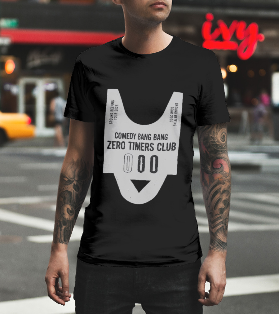 Comedy Bang Bang Zero Timers Club Ground Beefing Tour 2026 T-Shirt