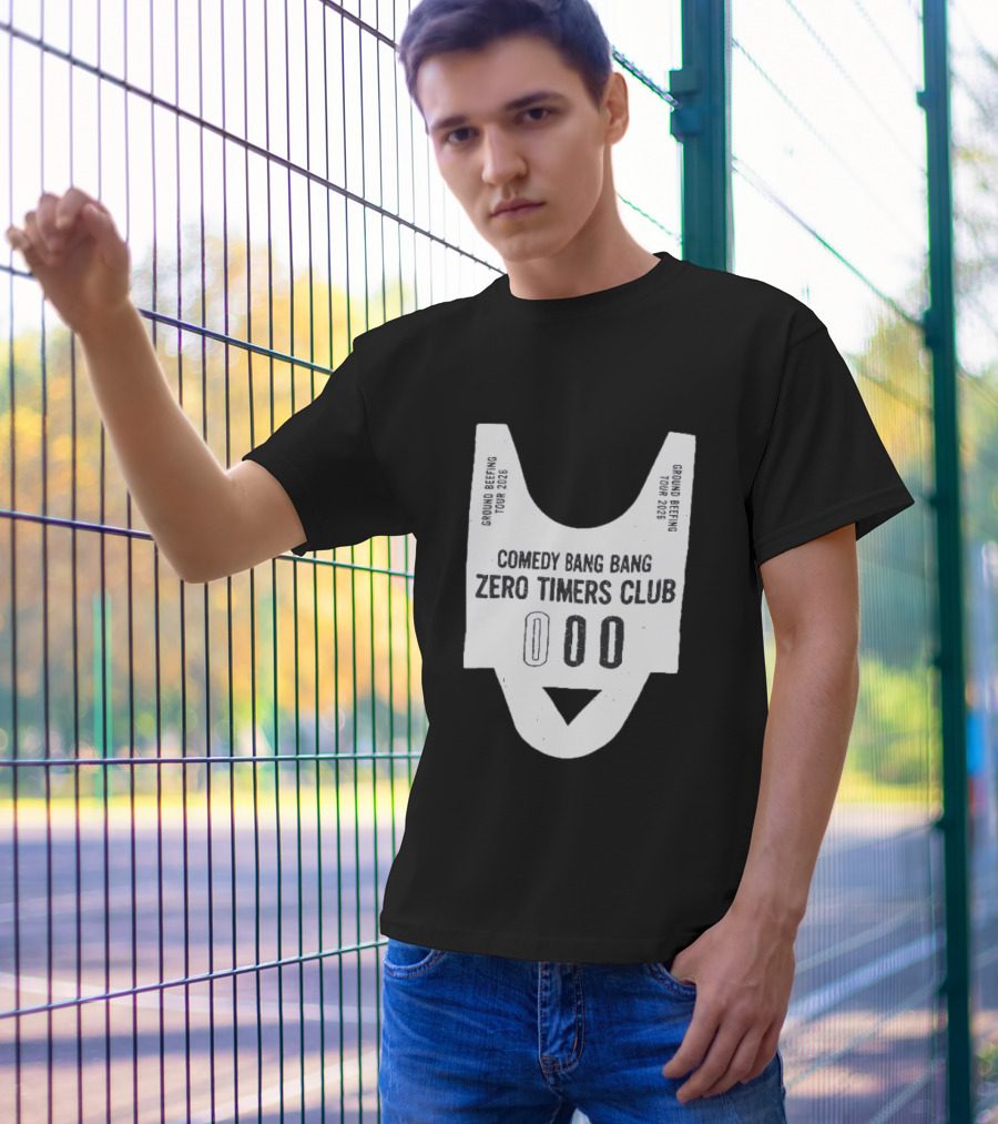 Comedy Bang Bang Zero Timers Club Ground Beefing Tour 2026 T-Shirt