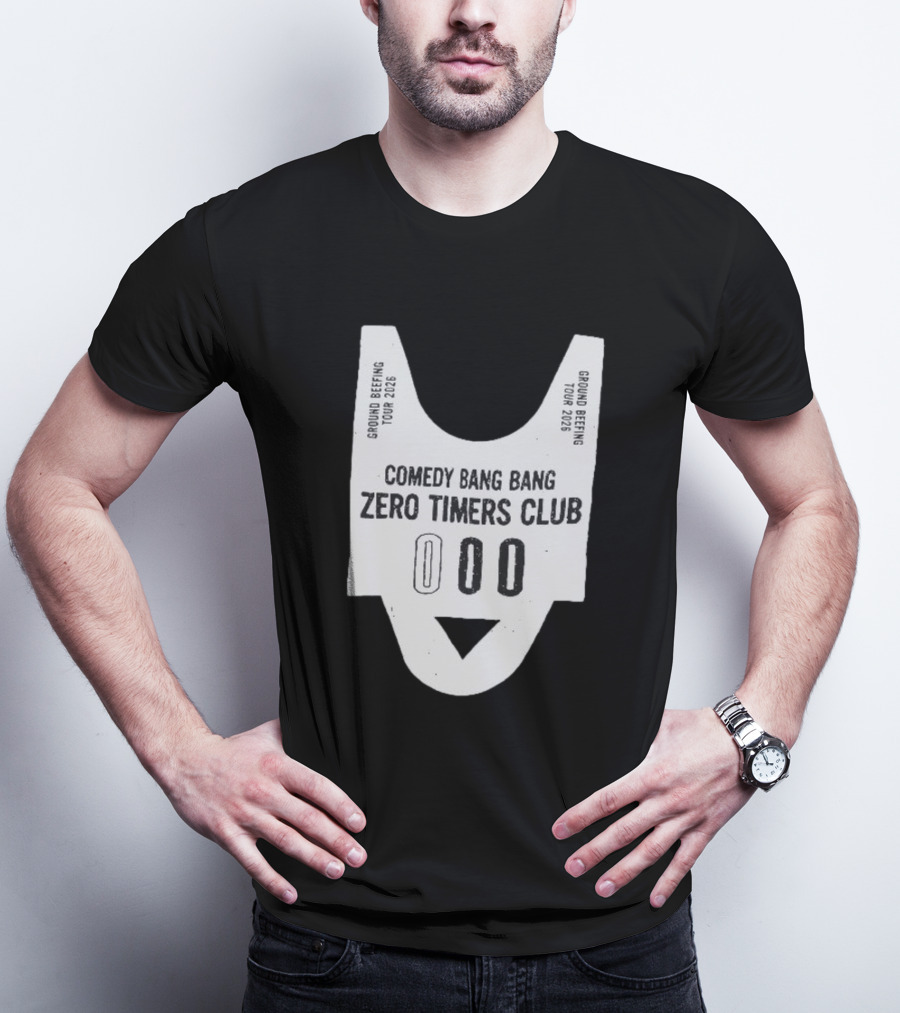 Comedy Bang Bang Zero Timers Club Ground Beefing Tour 2026 T-Shirt