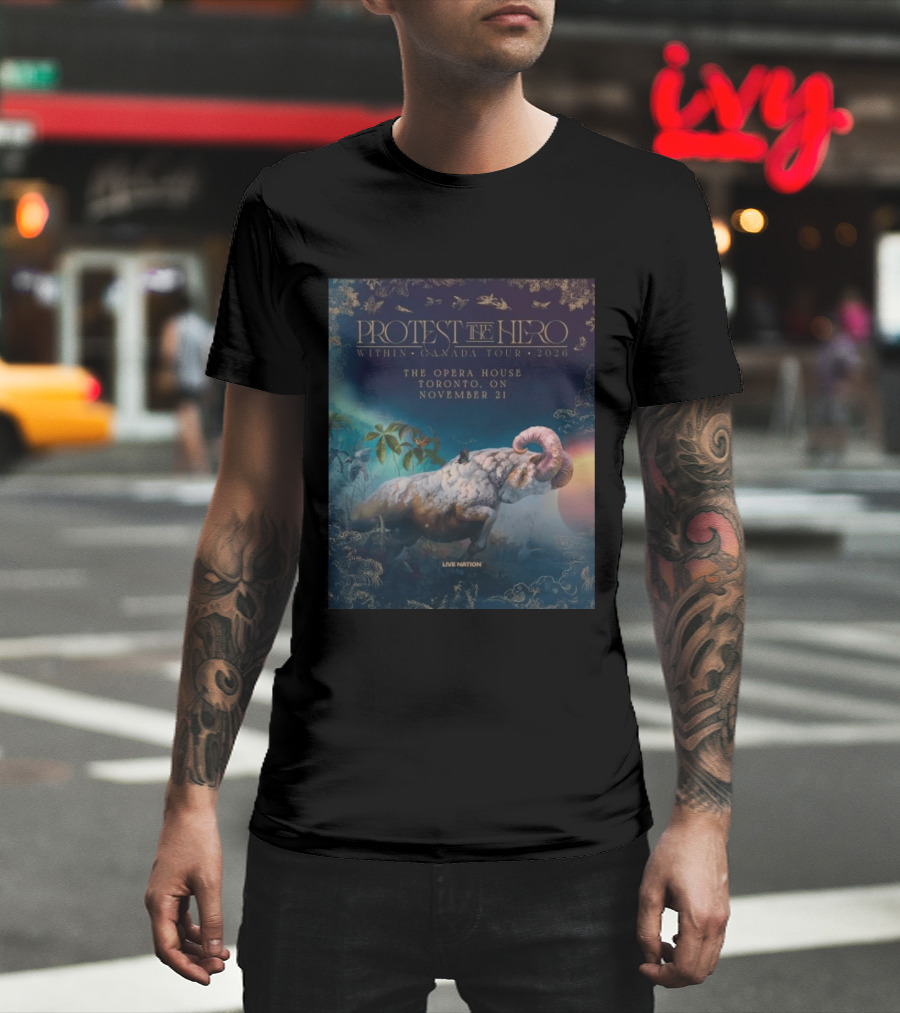 Protest The Hero Within Canada Tour 2026 Opera House Toronto November 21 Live Nation T-Shirt
