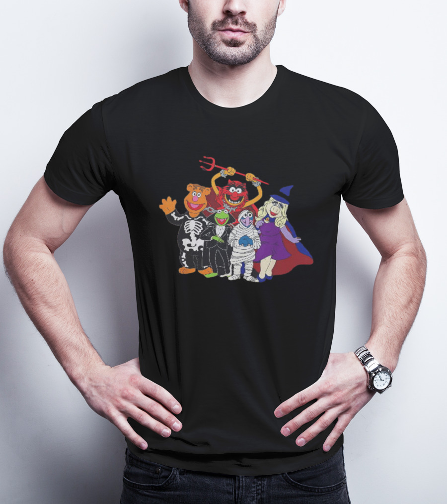 Fozzie Bear Kermit Animal Gonzo Miss Piggy The Muppets Halloween Costumes T-Shirt