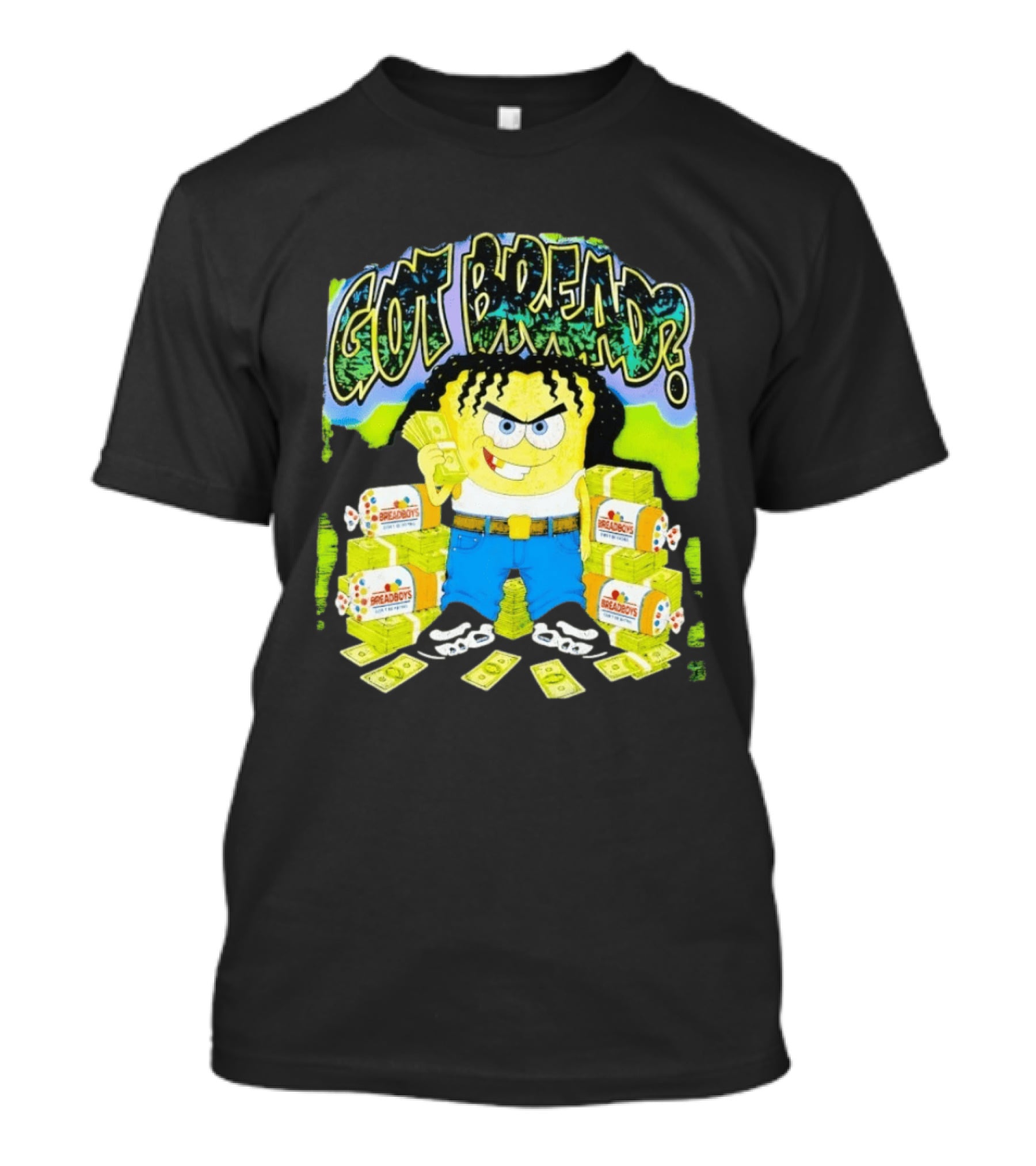 Got Bread Breadboys Cash Stacks And Cartoon Dollar Blocks T-Shirt