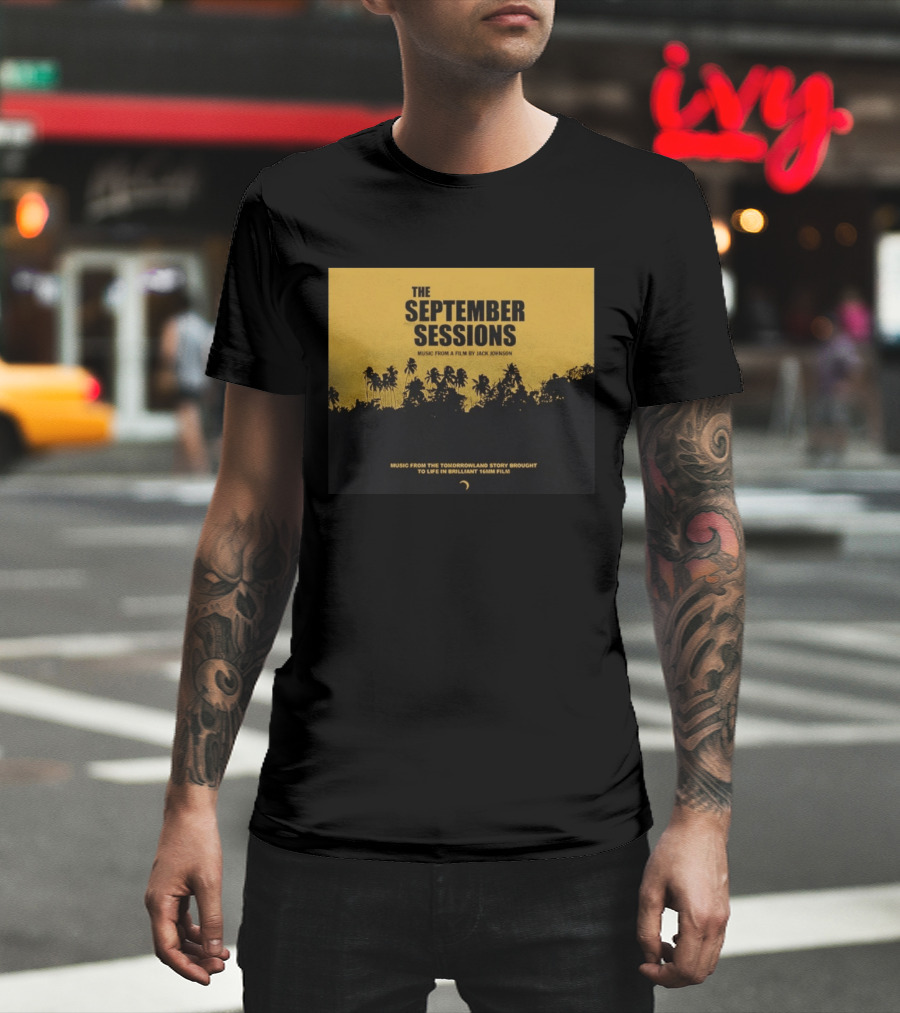 The September Sessions Music From A Film By Jack Johnson Tomorrowland Story 16mm Film T-Shirt