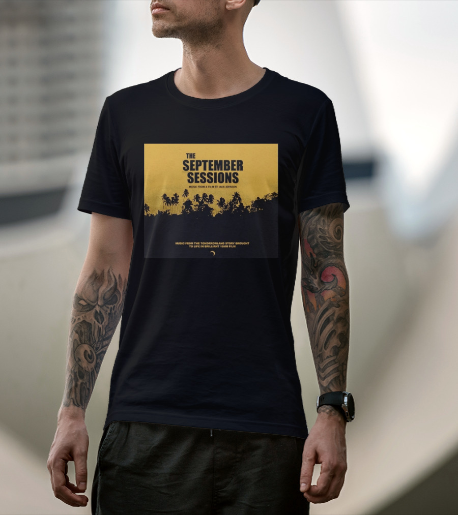 The September Sessions Music From A Film By Jack Johnson Tomorrowland Story 16mm Film T-Shirt