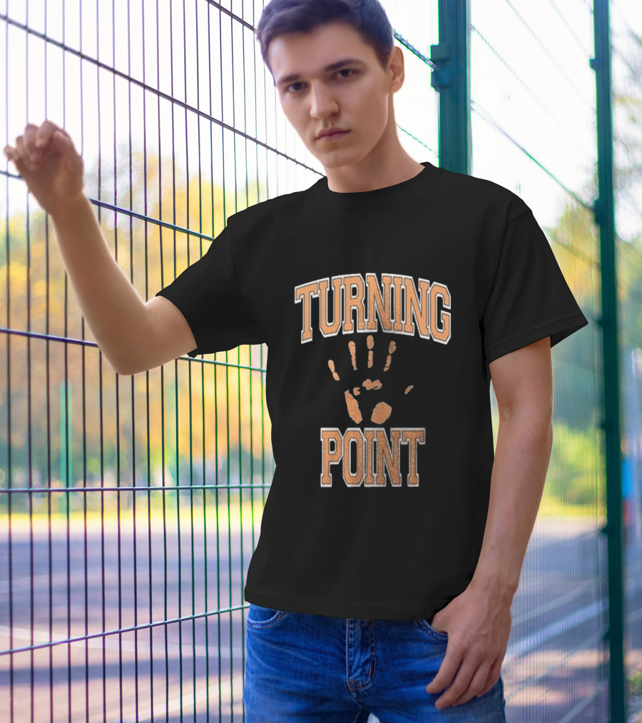 Turning Point Handprint Motivation Dawn Darkness T-Shirt