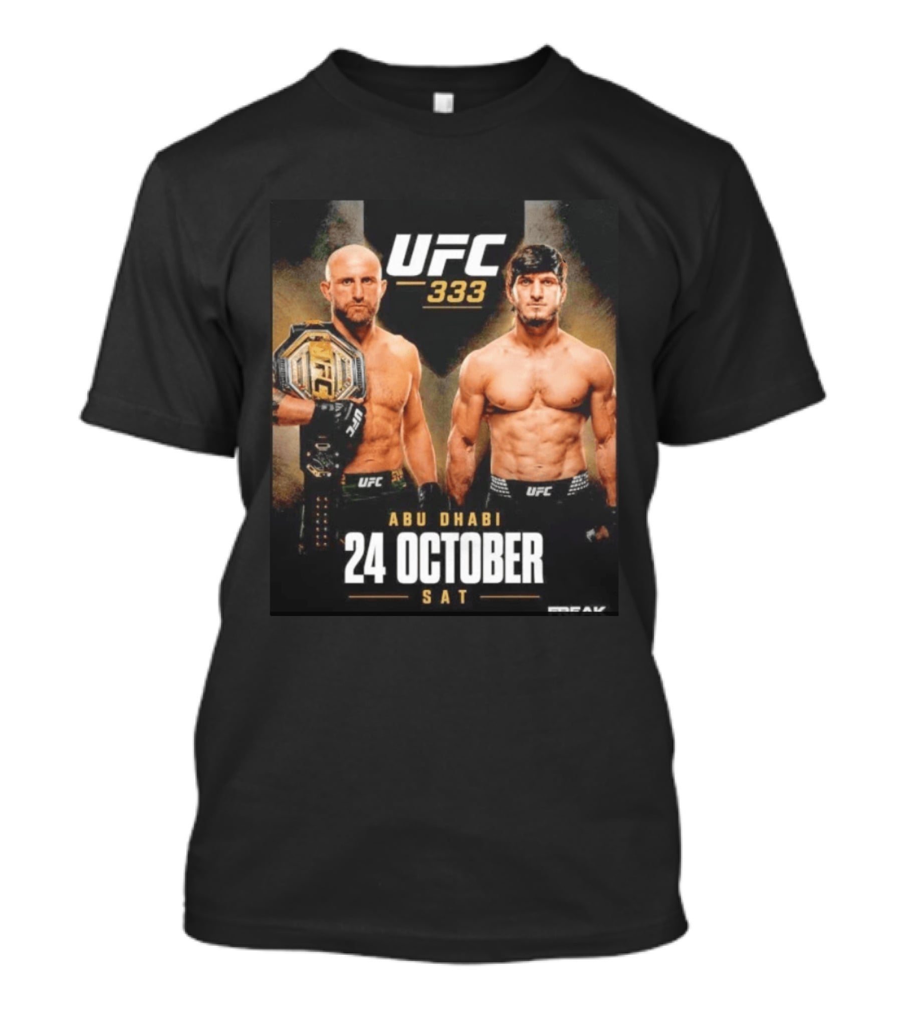 UFC 333 Alexander Volkanovski Vs Movsar Evloev 24 October Abu Dhabi Event T-Shirt