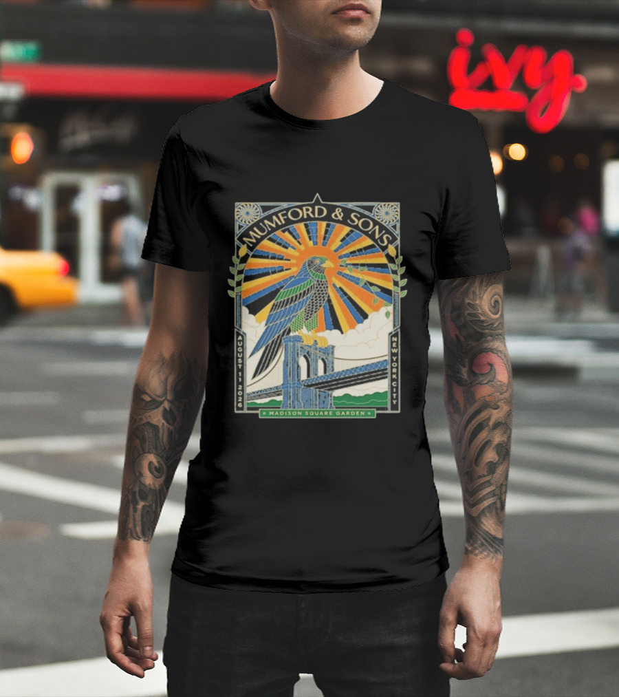 Mumford & Sons Madison Square Garden New York City August 11 2026 Event T-Shirt