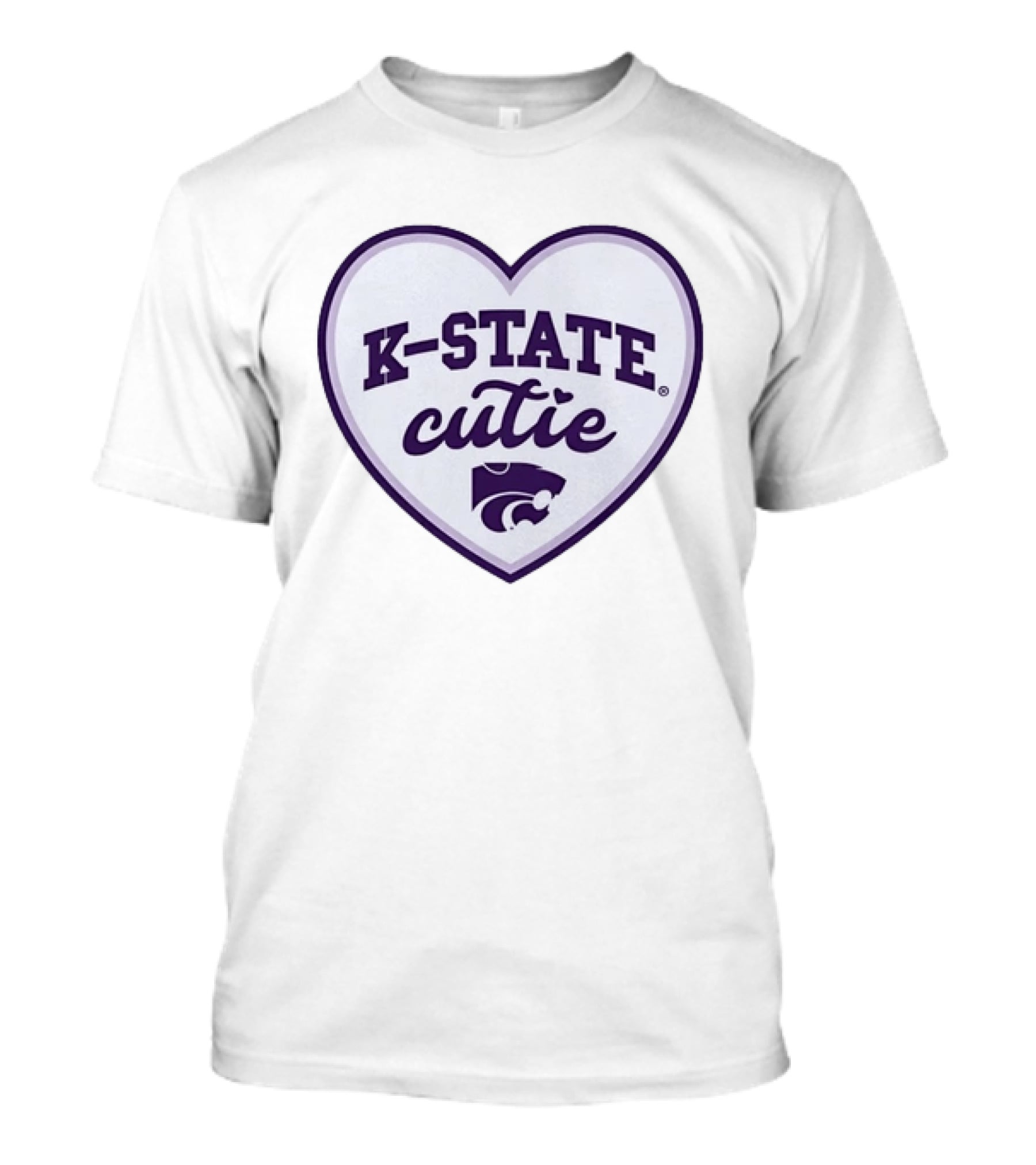 K State Cutie Heart Kansas State Wildcats T-Shirt
