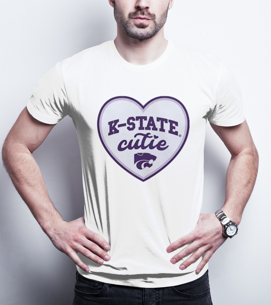 K State Cutie Heart Kansas State Wildcats T-Shirt