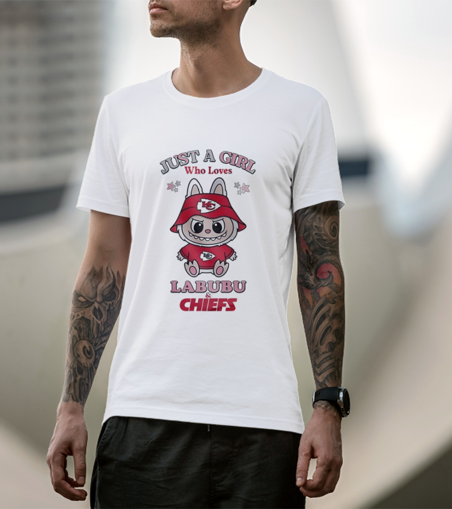 Just A Girl Who Loves Labubu And Chiefs T-Shirt
