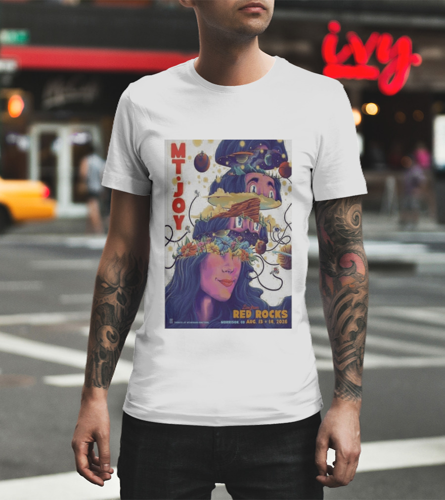MT Joy Live At Red Rocks Morrison CO August 13 14 2026 S Tour T-Shirt