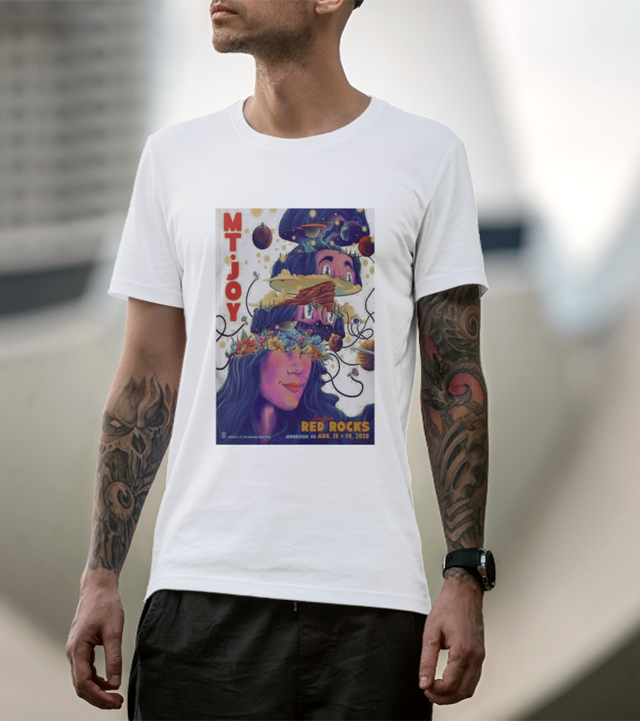 MT Joy Live At Red Rocks Morrison CO August 13 14 2026 S Tour T-Shirt