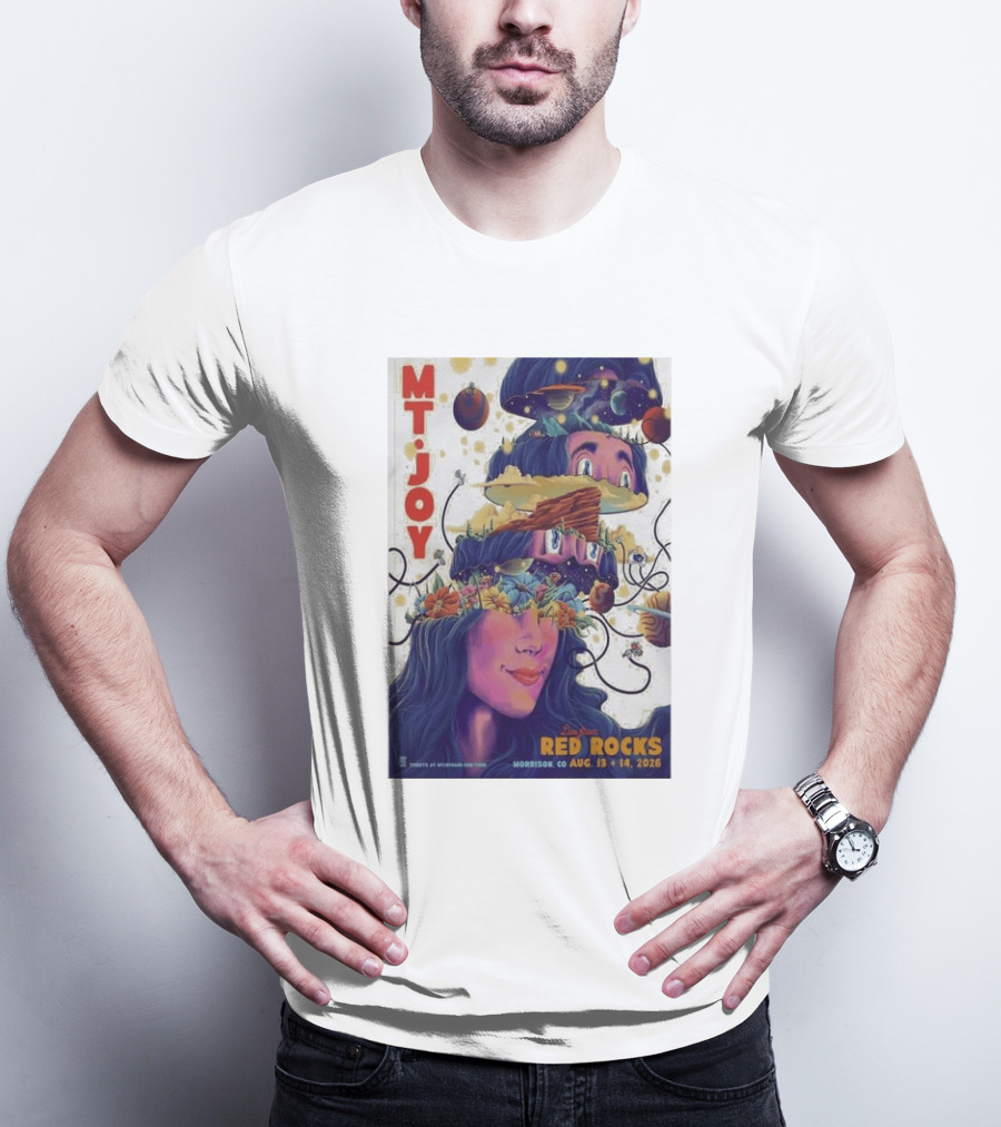 MT Joy Live At Red Rocks Morrison CO August 13 14 2026 S Tour T-Shirt