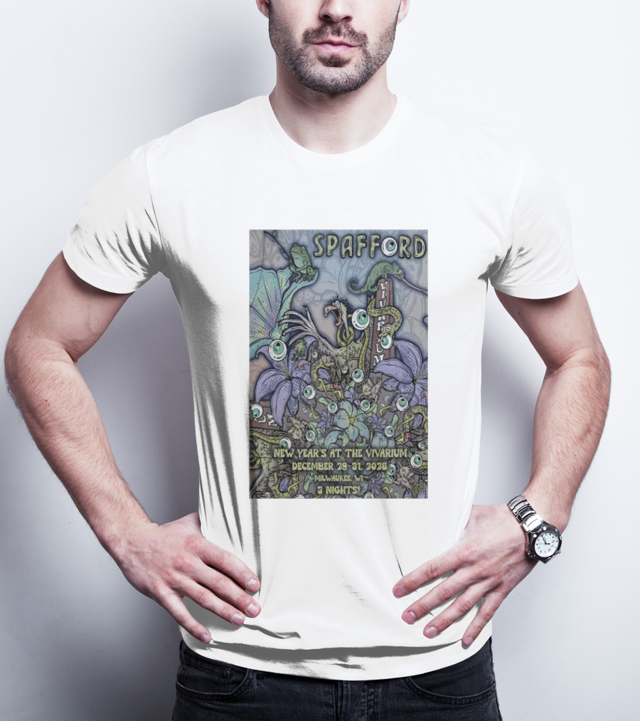 Spafford New Year’s At The Vivarium December 29 31 2026 Milwaukee WI 3 Nights T-Shirt