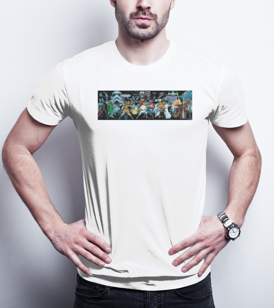 Star Wars X Marvel Hope Assembles Characters Lineup T-Shirt