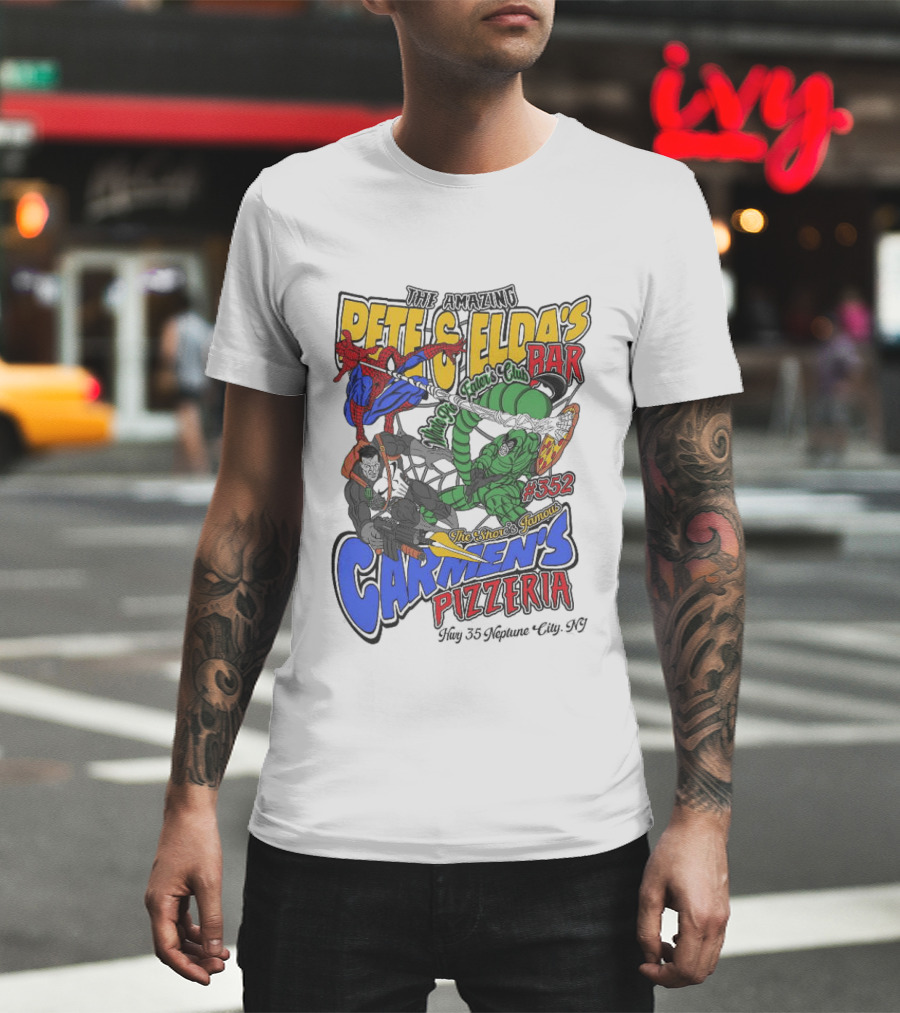 The Amazing Pete And Elda’s The Shore’s Famous Carmen’s Pizzeria T-Shirt