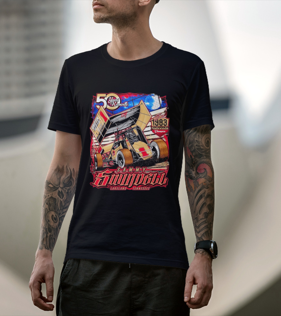 50 Years At Knoxville Sammy Swindell Sprint Car 1983 Nationals Champion Lakeland Tennessee T-Shirt