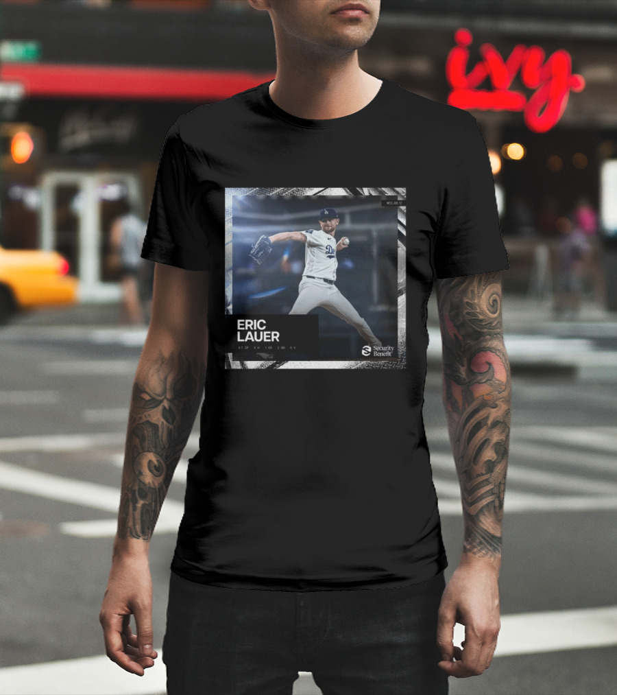 Eric Lauer Pitching Performance Dodgers Security Benefit T-Shirt