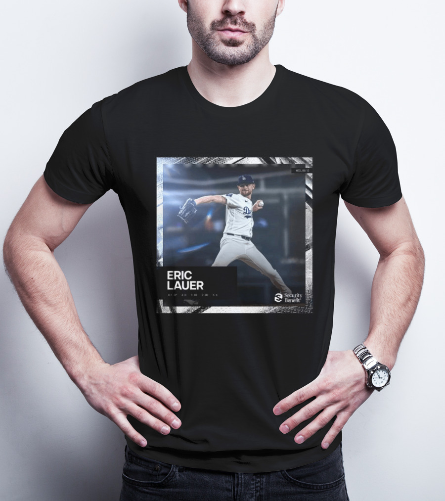 Eric Lauer Pitching Performance Dodgers Security Benefit T-Shirt