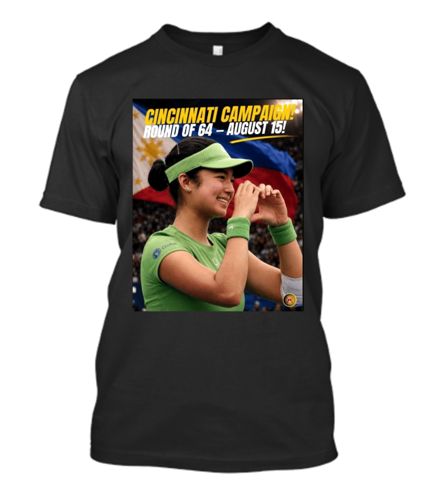 Cincinnati Campaign Round Of 64 August 15 Philippines Flag Tennis T-Shirt