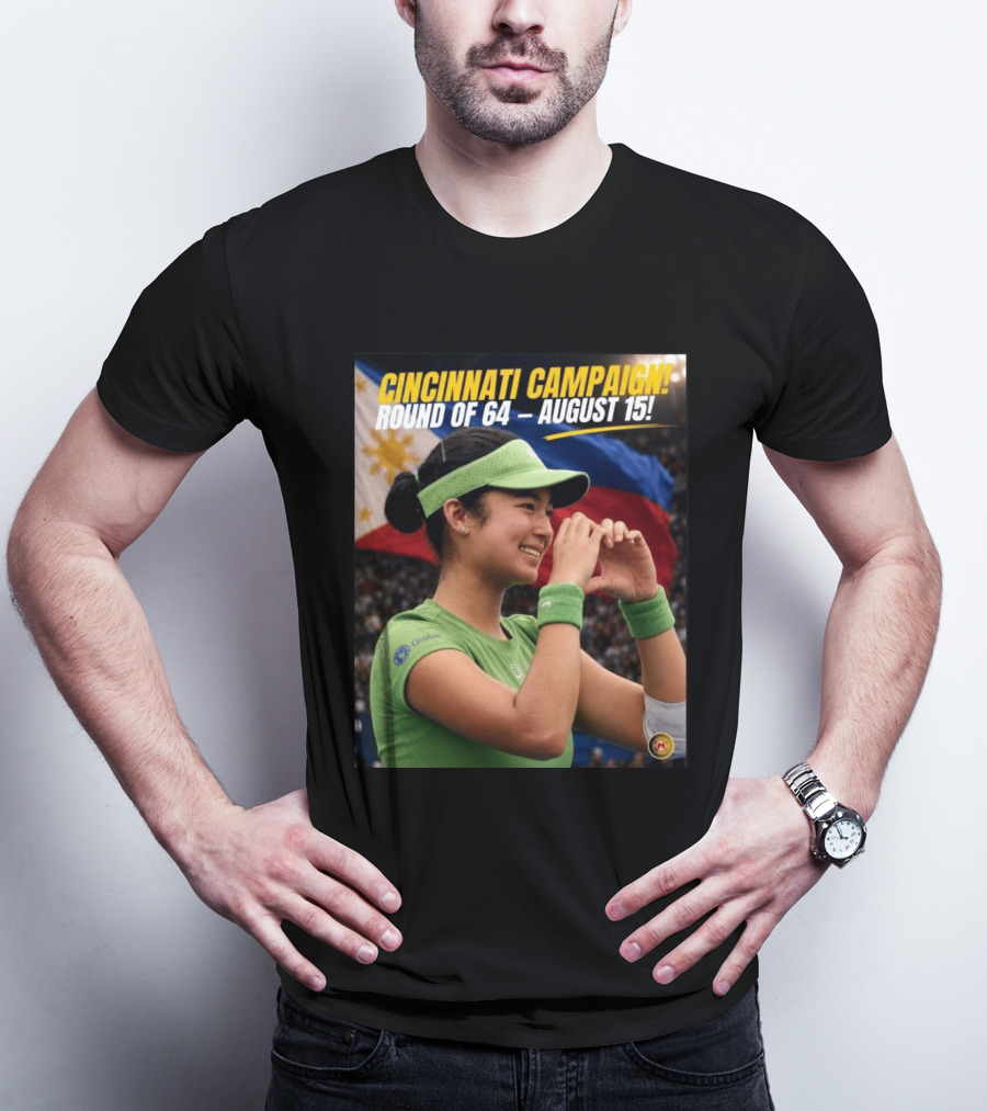 Cincinnati Campaign Round Of 64 August 15 Philippines Flag Tennis T-Shirt