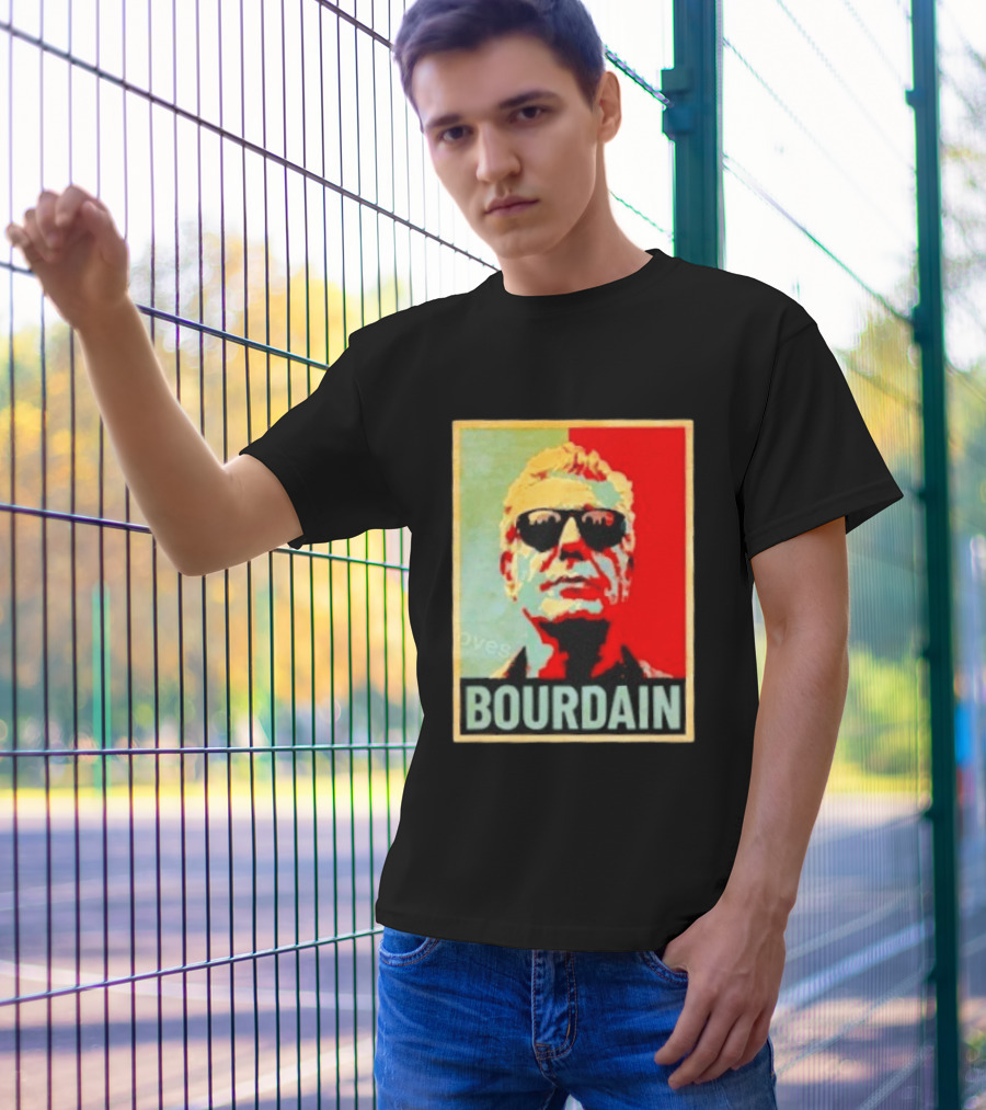 Bourdain Hope Iconic Style Image T-Shirt