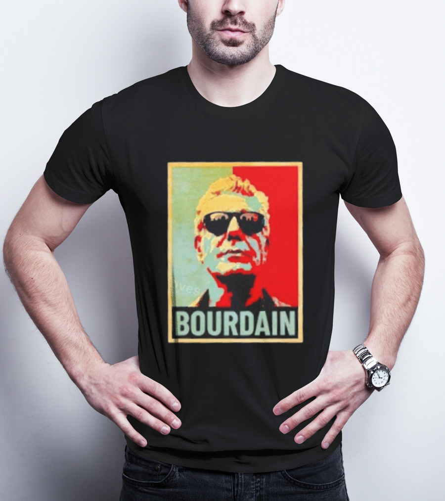 Bourdain Hope Iconic Style Image T-Shirt