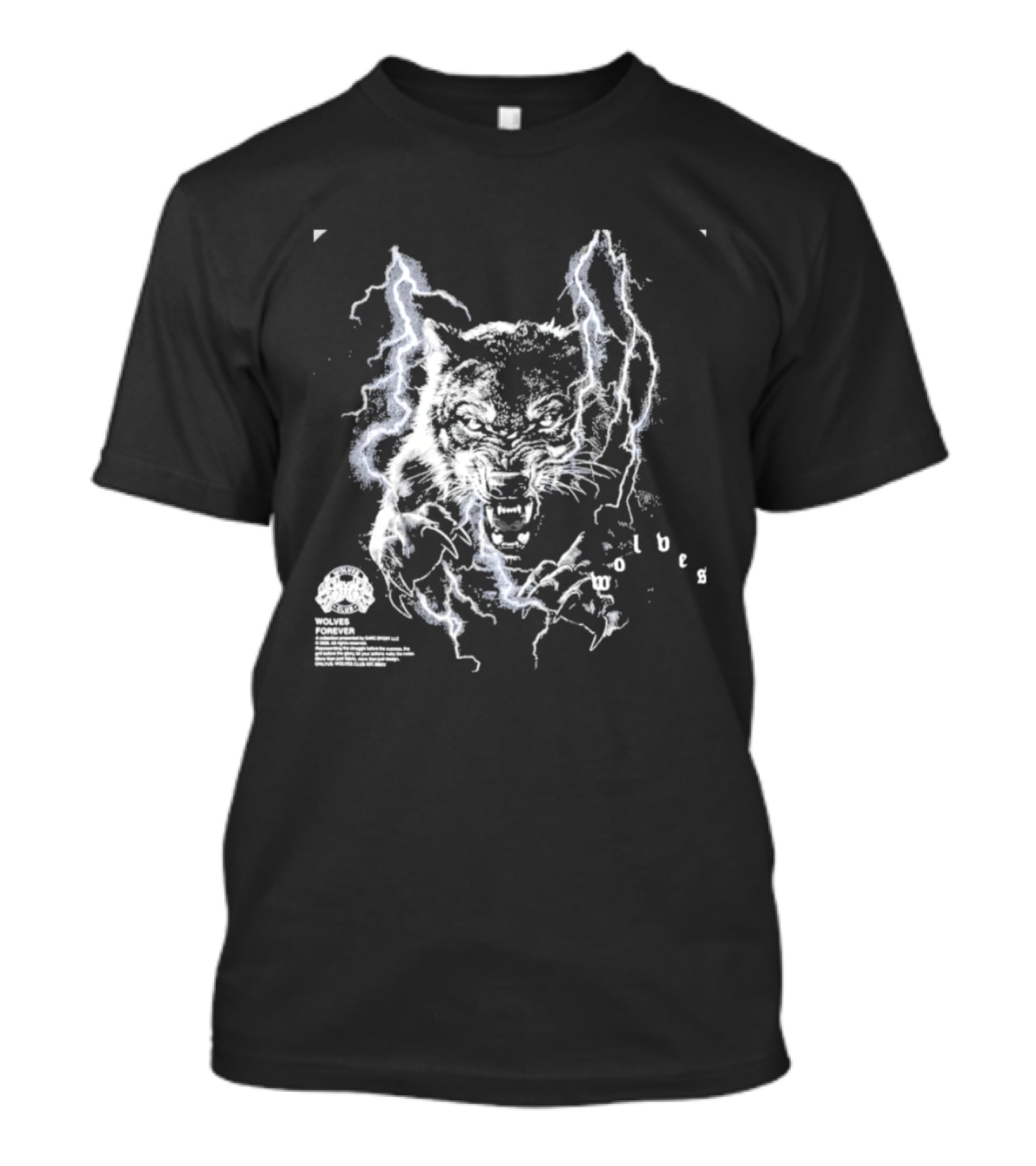 Darcsport Wolves Club Electric Lightning Wolf T-Shirt