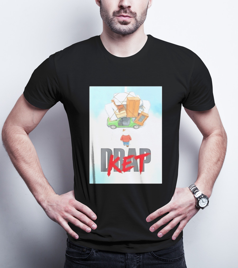 Drap Ket Cat Moving Day Car Furniture Chaos T-Shirt