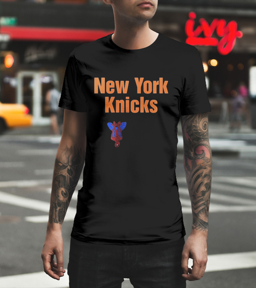 New York Knicks Spider Man Collaboration T-Shirt