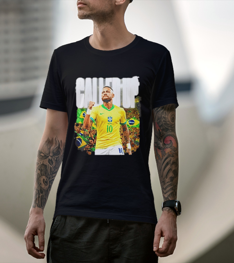 Neymar Brazil Called Up Football 10 Jersey Celebration T-Shirt