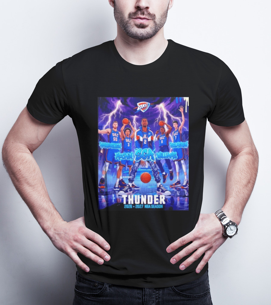 OKC Thunder 2026 2027 NBA Season SGA Hartenstein McCain Williams Holmgren T-Shirt