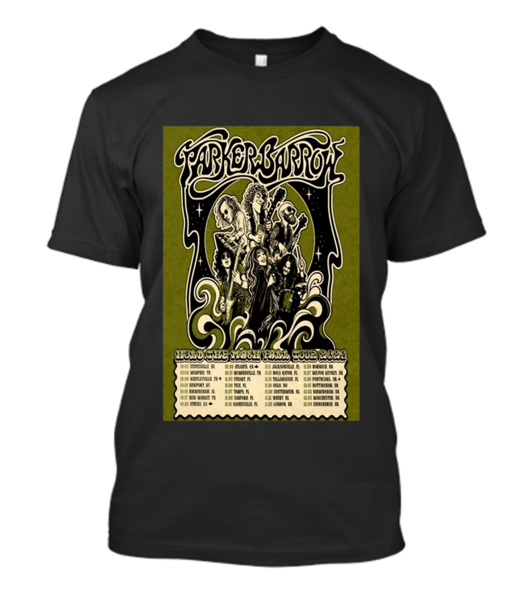 Parker Barrow Hold The Mash Fall Tour 2026 Concert Memphis Atlanta Nashville Houston T-Shirt