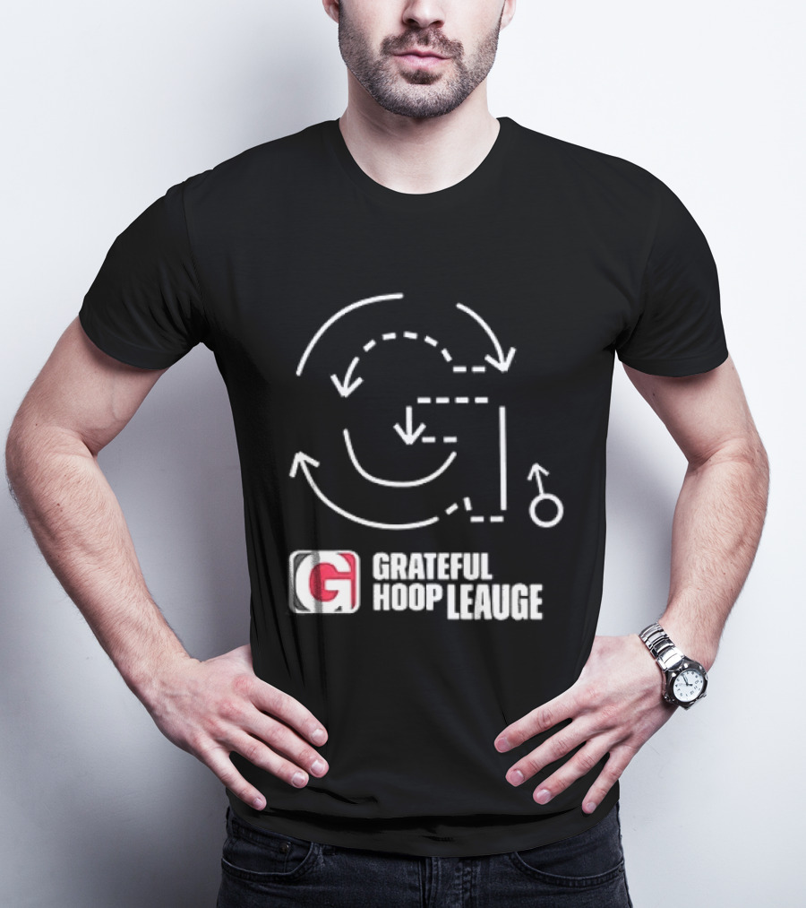 Grateful Dead Grateful Hoop League Basketball Strategy Playbook T-Shirt
