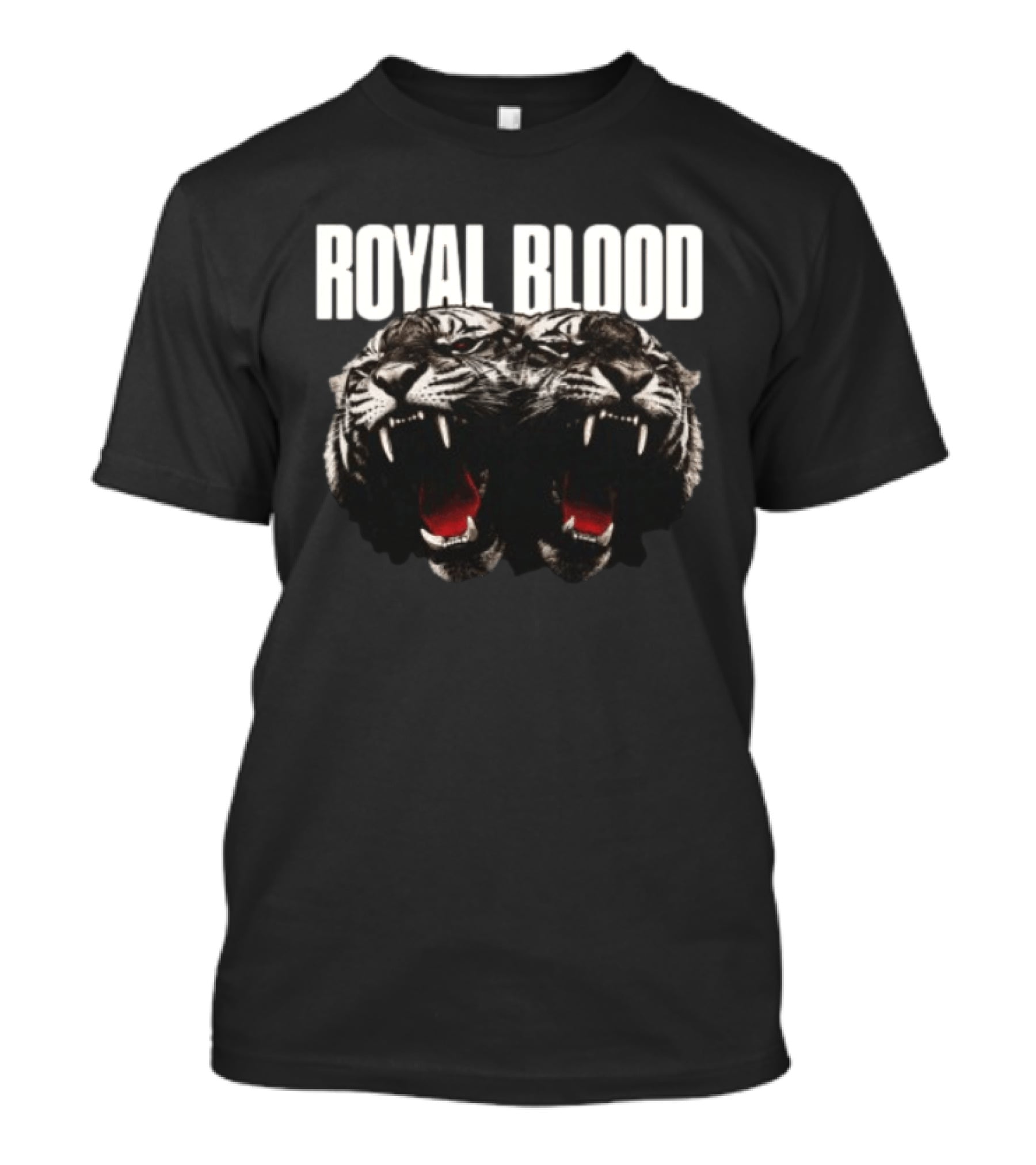 Royal Blood Dead Company Coloured Tiger Faded Black T-Shirt