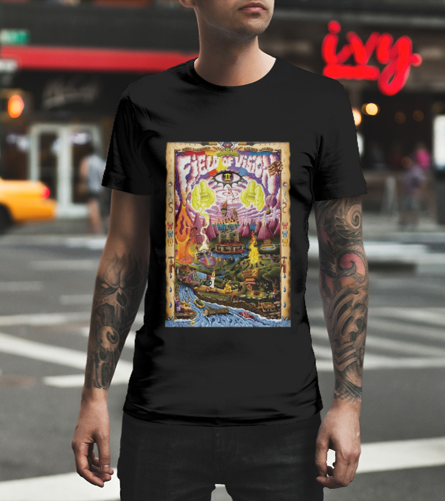 King Gizzard And The Lizard Wizard Field Of Vision II Meadow Creek Buena Vista CO Aug 14 16 2026 T-Shirt