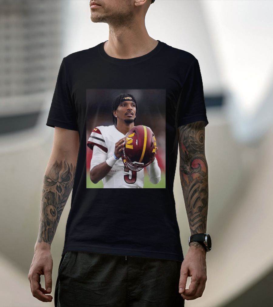 Washington Commanders Quarterback Jayden Daniels Football Player Sports T-Shirt