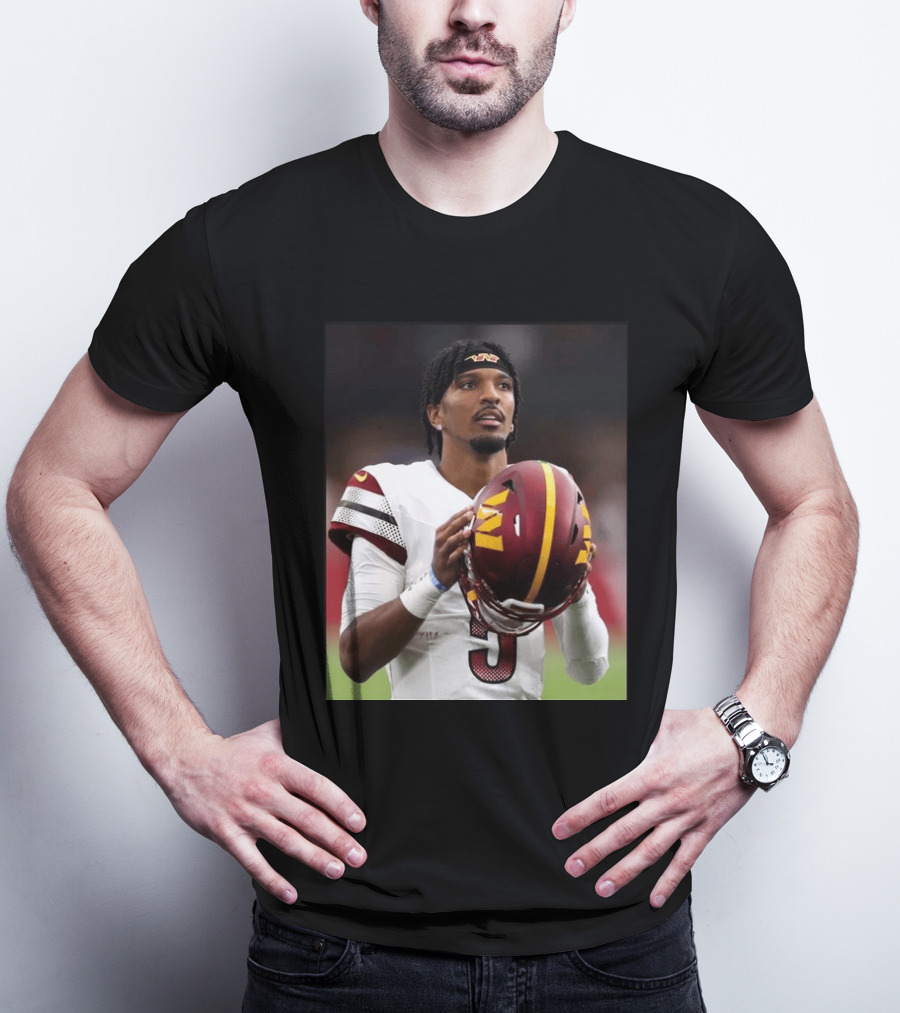 Washington Commanders Quarterback Jayden Daniels Football Player Sports T-Shirt