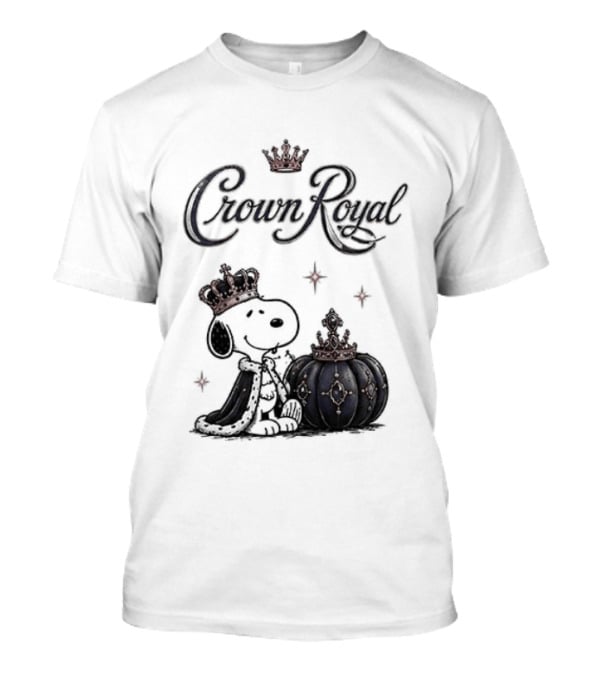 Peanuts Snoopy Crown Royal Boos Only With Crown And Royal T-Shirt