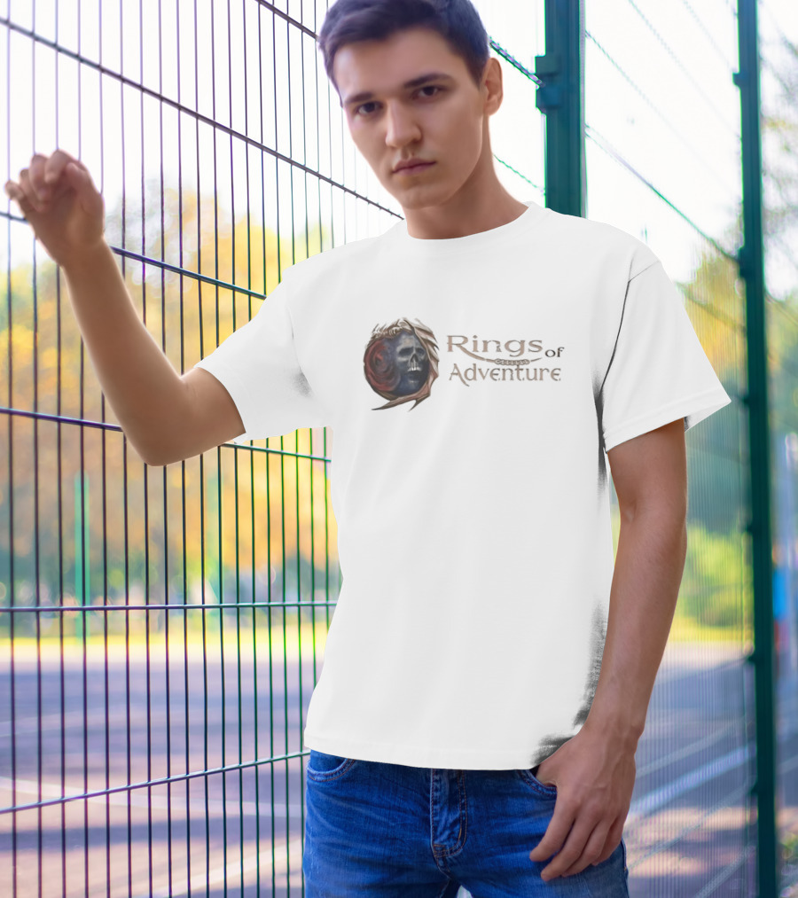 Rings Of Adventure Skull Fantasy T-Shirt