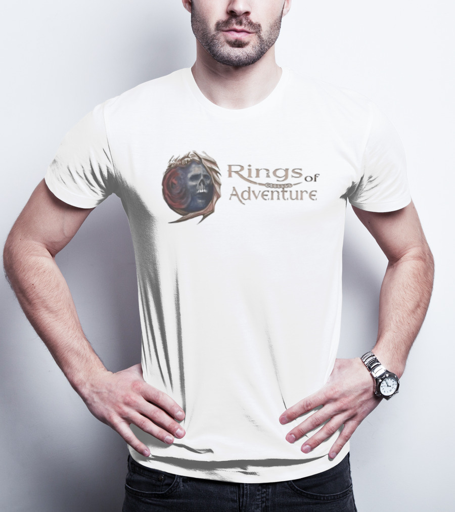 Rings Of Adventure Skull Fantasy T-Shirt