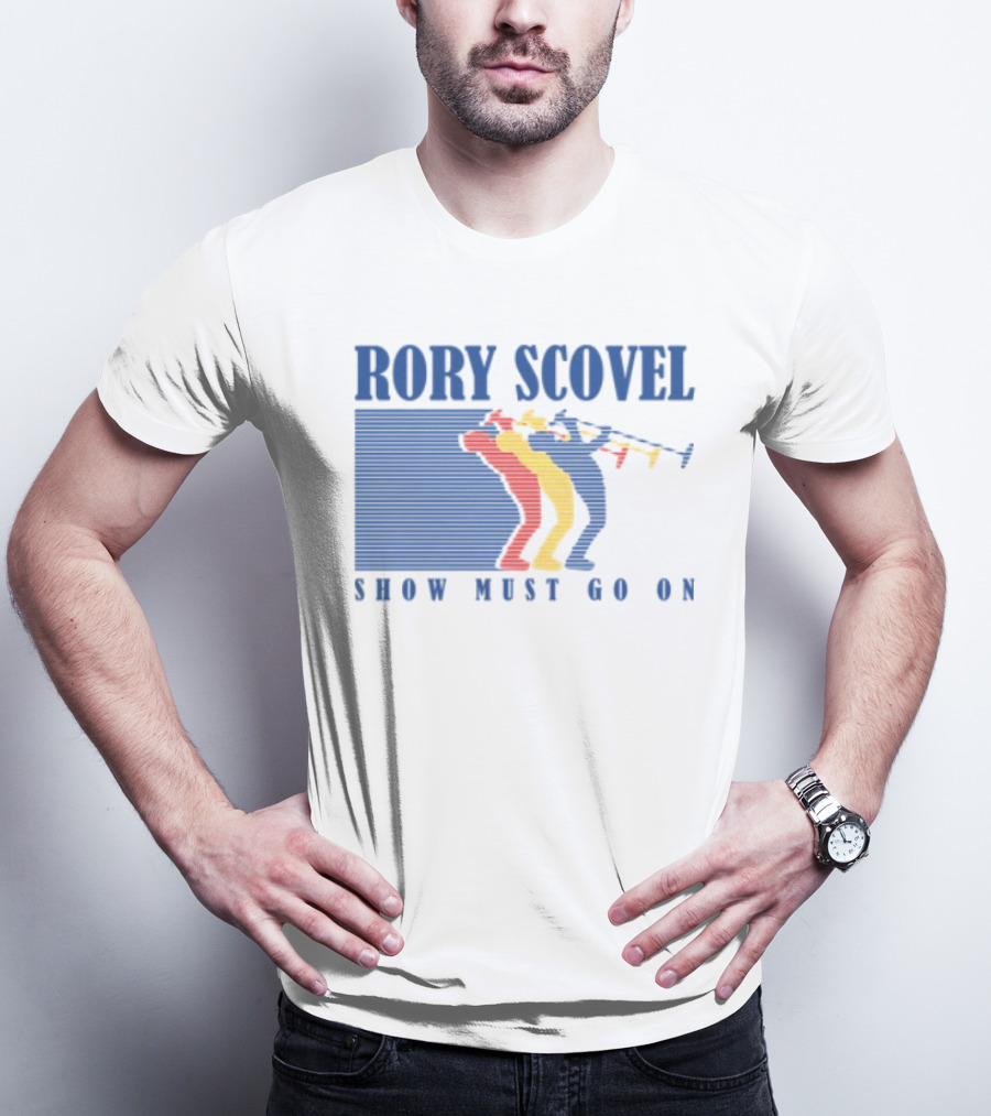 Rory Scovel Show Must Go On Colorful Trumpet Players T-Shirt