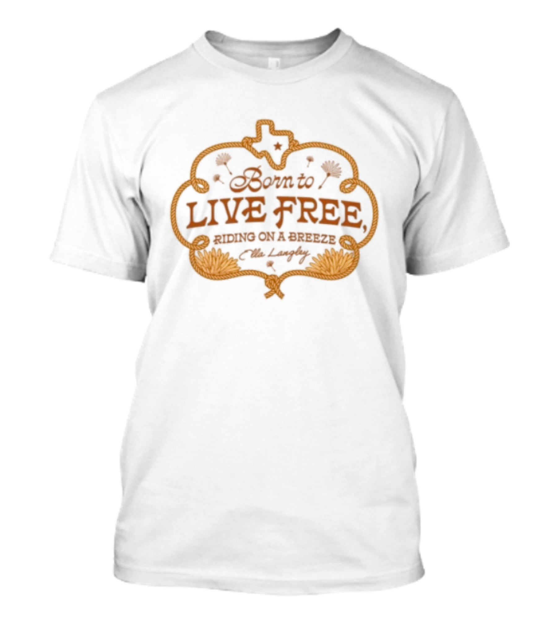 Shiner Texas Born To Live Free Riding On A Breeze 1909 T-Shirt