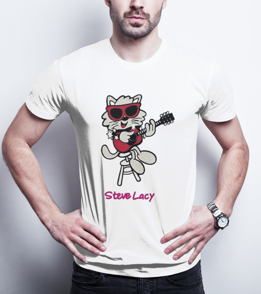 Steve Lacy 2026 Asia Tour Oh Yeah Cool Cat Playing Guitar T-Shirt