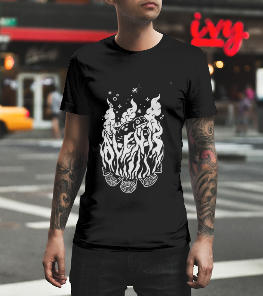 Alexisonfire Crisis 2026 Exclusive Tour 20 Years Anniversary Burning Log T-Shirt