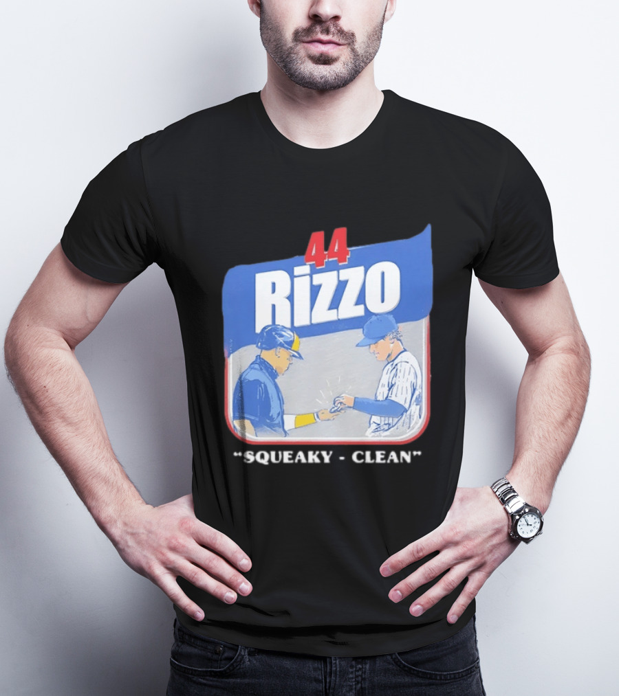 Anthony Rizzo 44 Squeaky Clean Baseball Exchange T-Shirt
