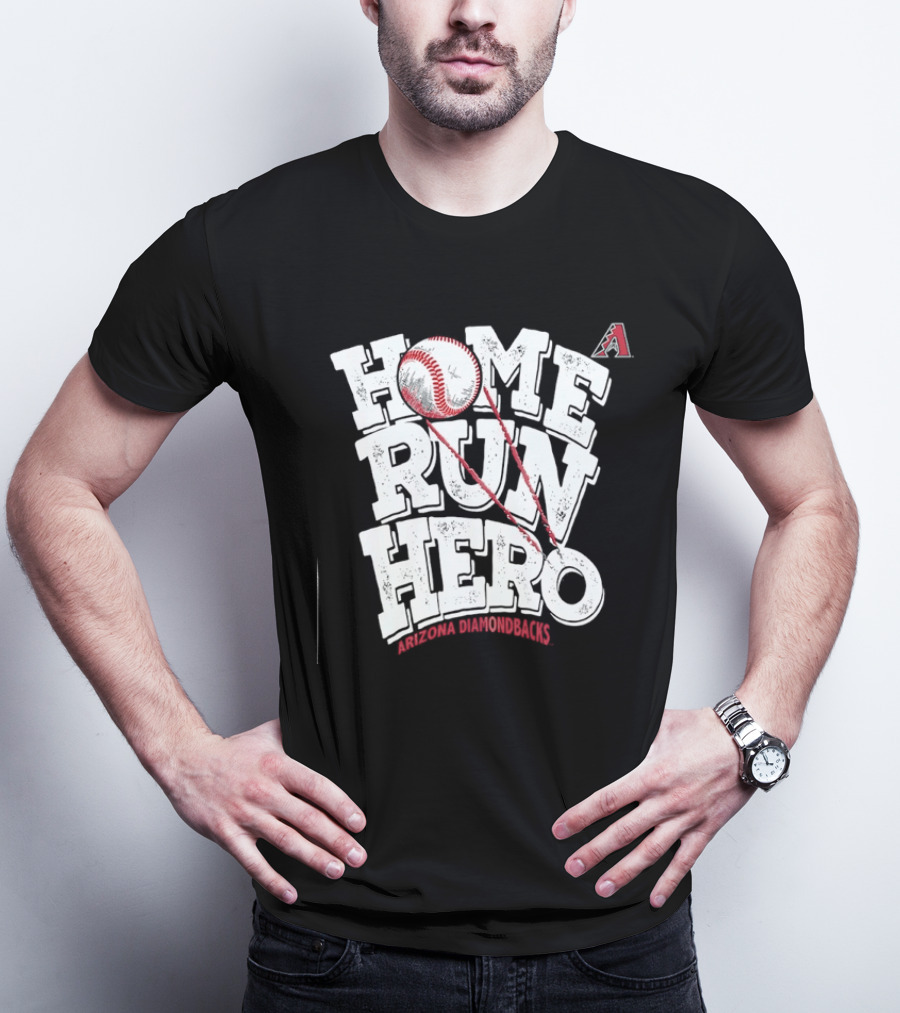 Arizona Diamondbacks Home Run Hero Baseball MLB Fan T-Shirt